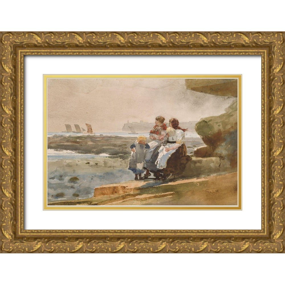 Homer, Winslow 24x17 Gold Ornate Wood Framed with Double Matting Museum ...