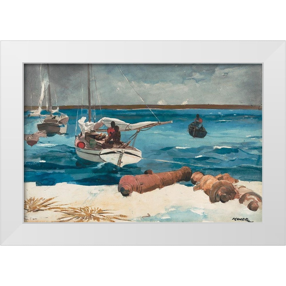 Homer, Winslow 24x17 White Modern Wood Framed Museum Art Print Titled ...
