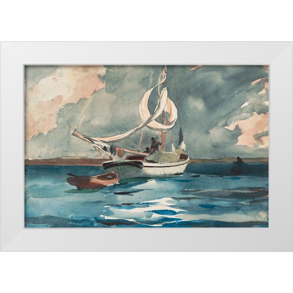 Homer, Winslow 24x17 White Modern Wood Framed Museum Art Print Titled ...
