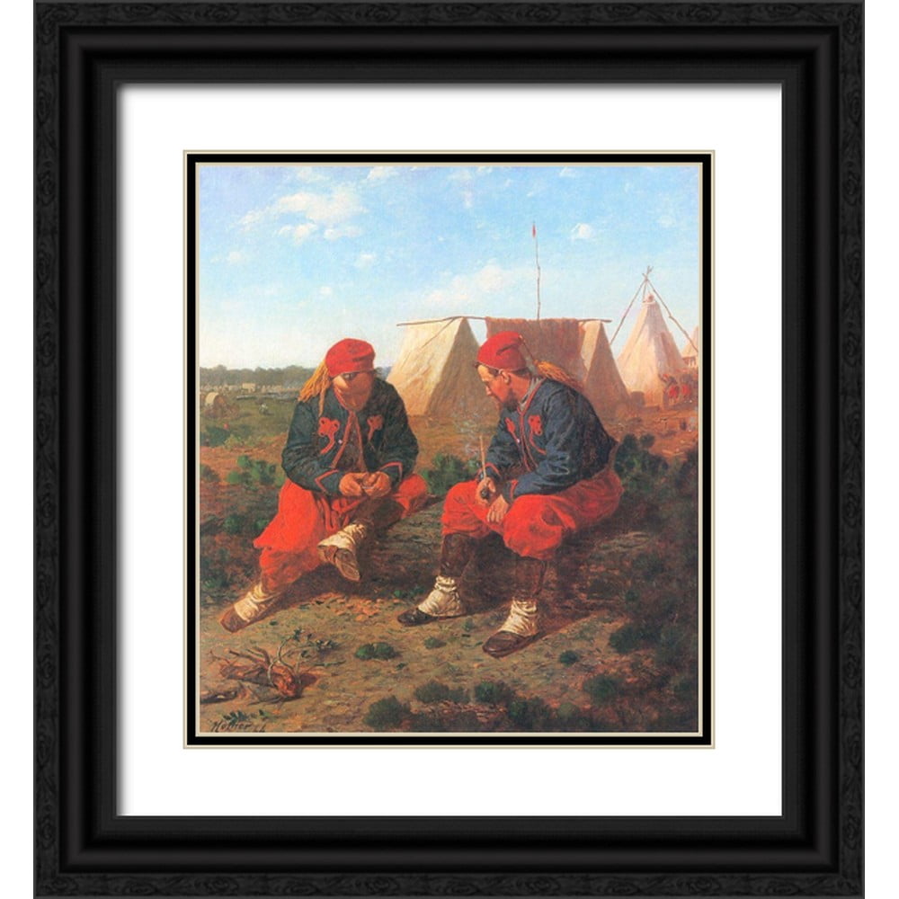 Homer, Winslow 26x29 Black Ornate Wood Framed with Double Matting ...