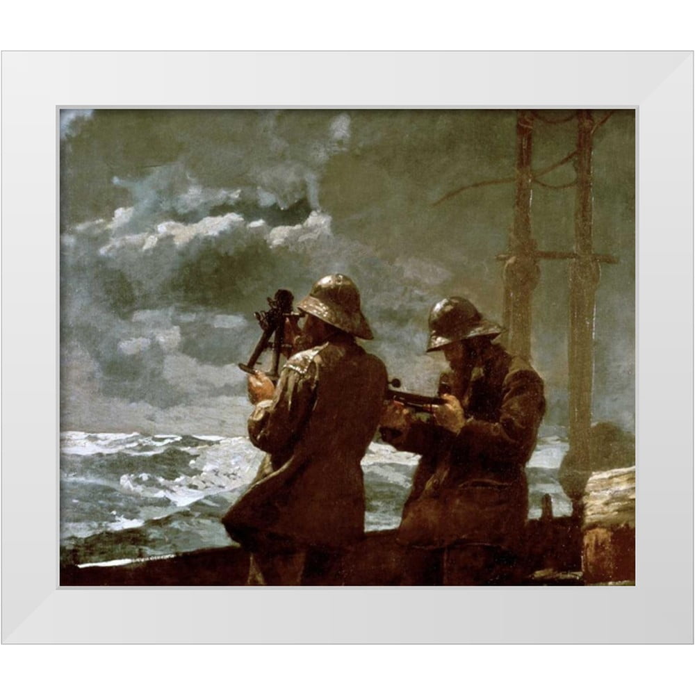 Homer, Winslow 31x26 White Modern Wood Framed Museum Art Print Titled ...