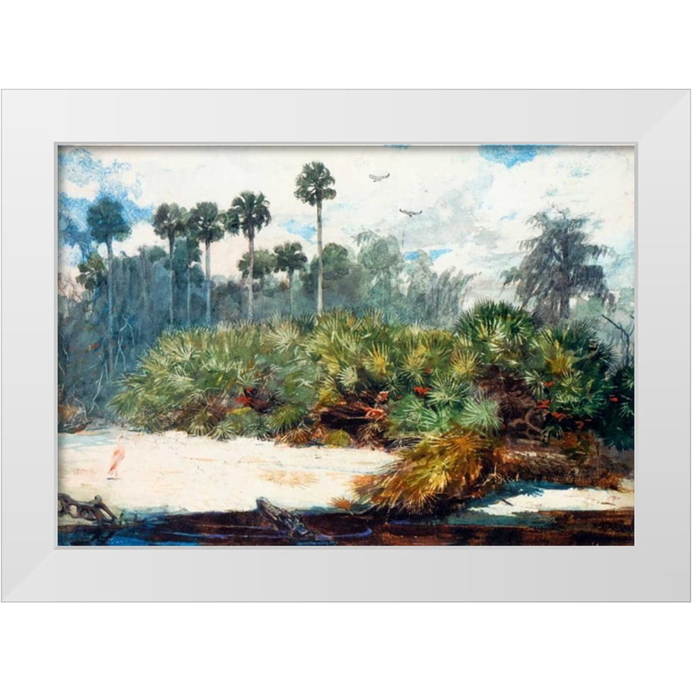 Homer, Winslow 32x24 White Modern Wood Framed Museum Art Print Titled ...
