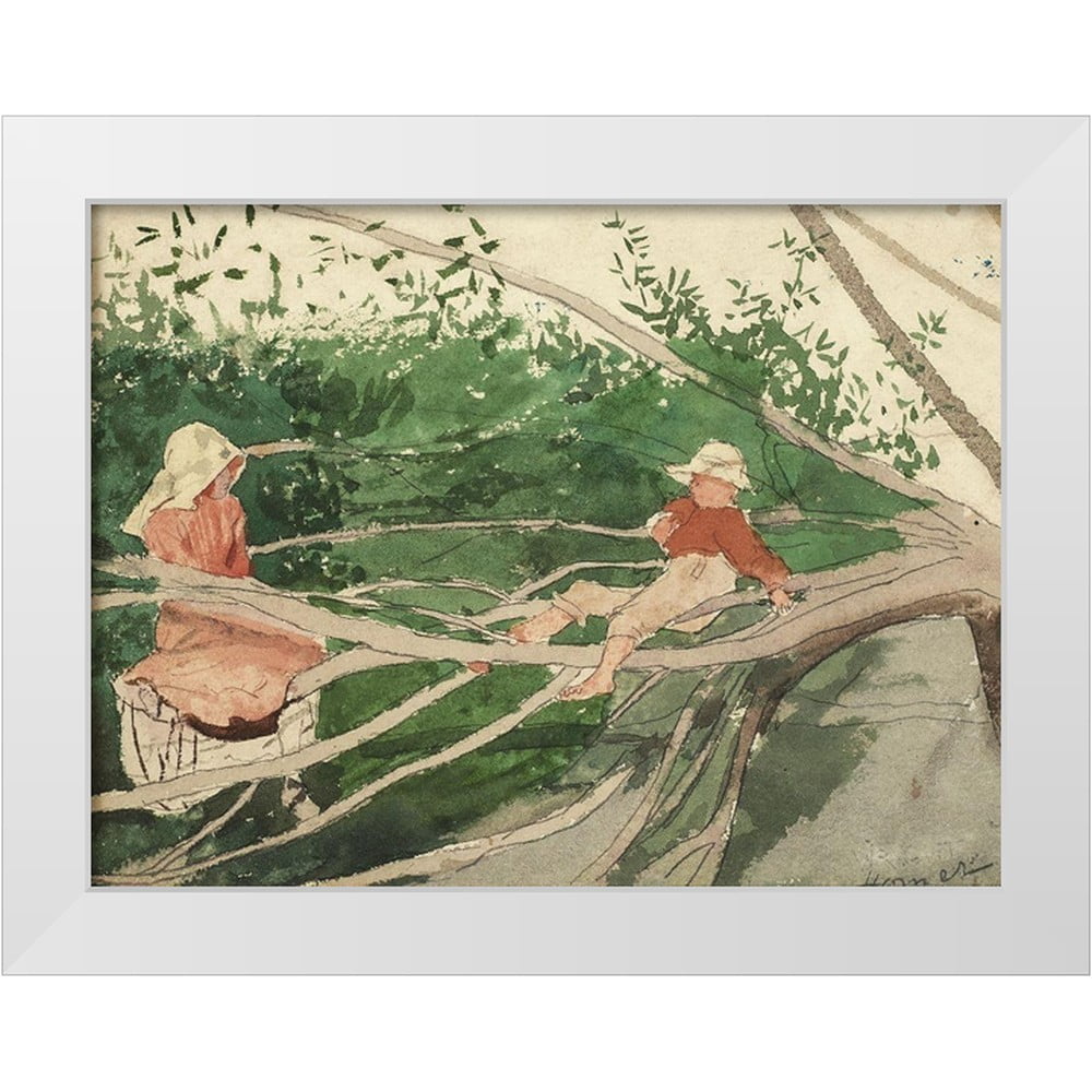 Homer, Winslow 32x25 White Modern Wood Framed Museum Art Print Titled ...