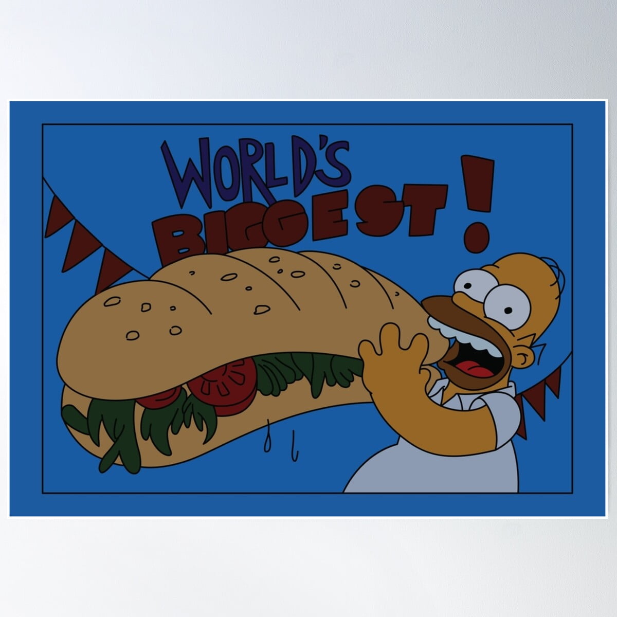 Homer World'S Biggest Poster Wall Art, Modern Wall Decor For Living ...