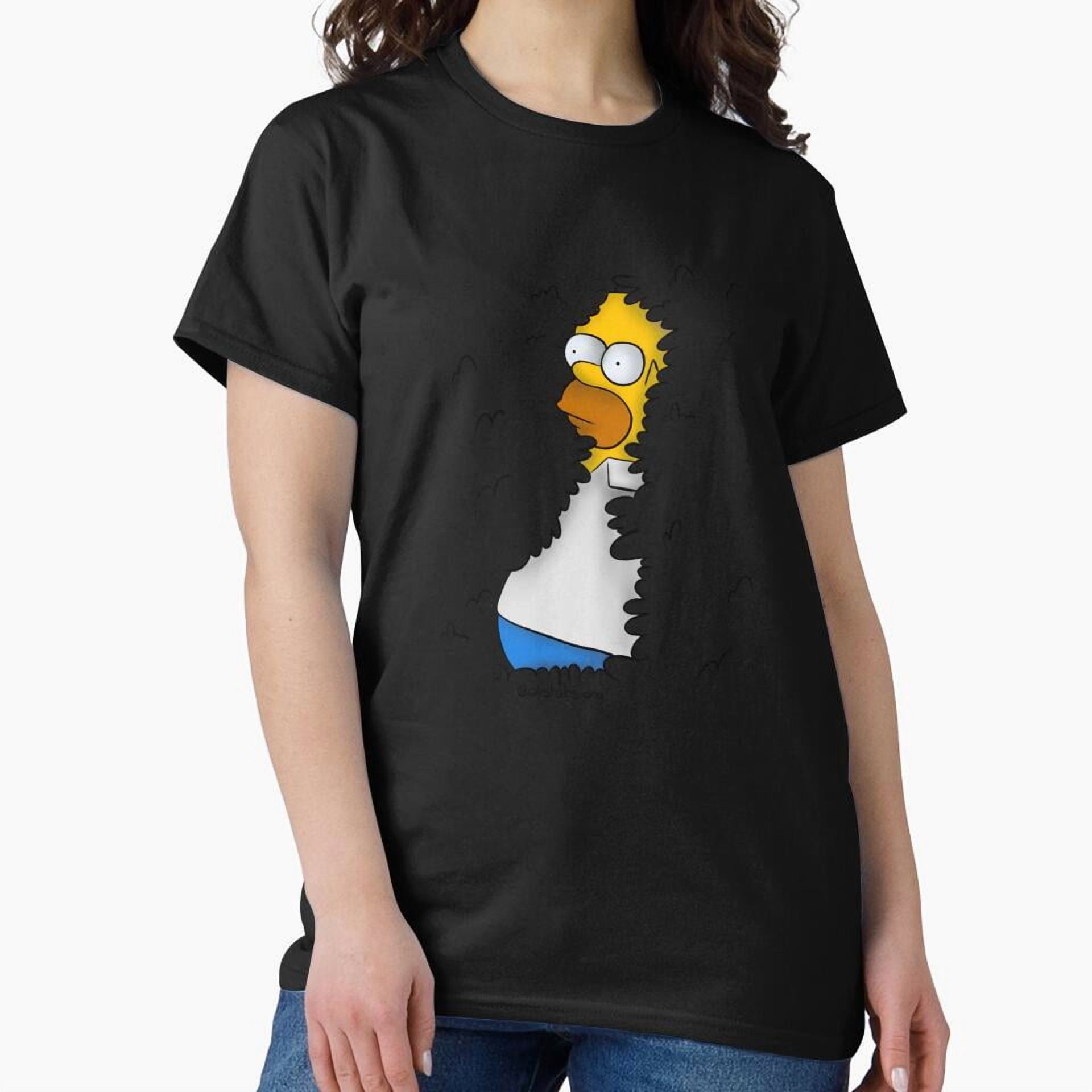 Homer in the Bushes Retro Meme Funny Sneaking Humor Art Unisex T-Shirt ...