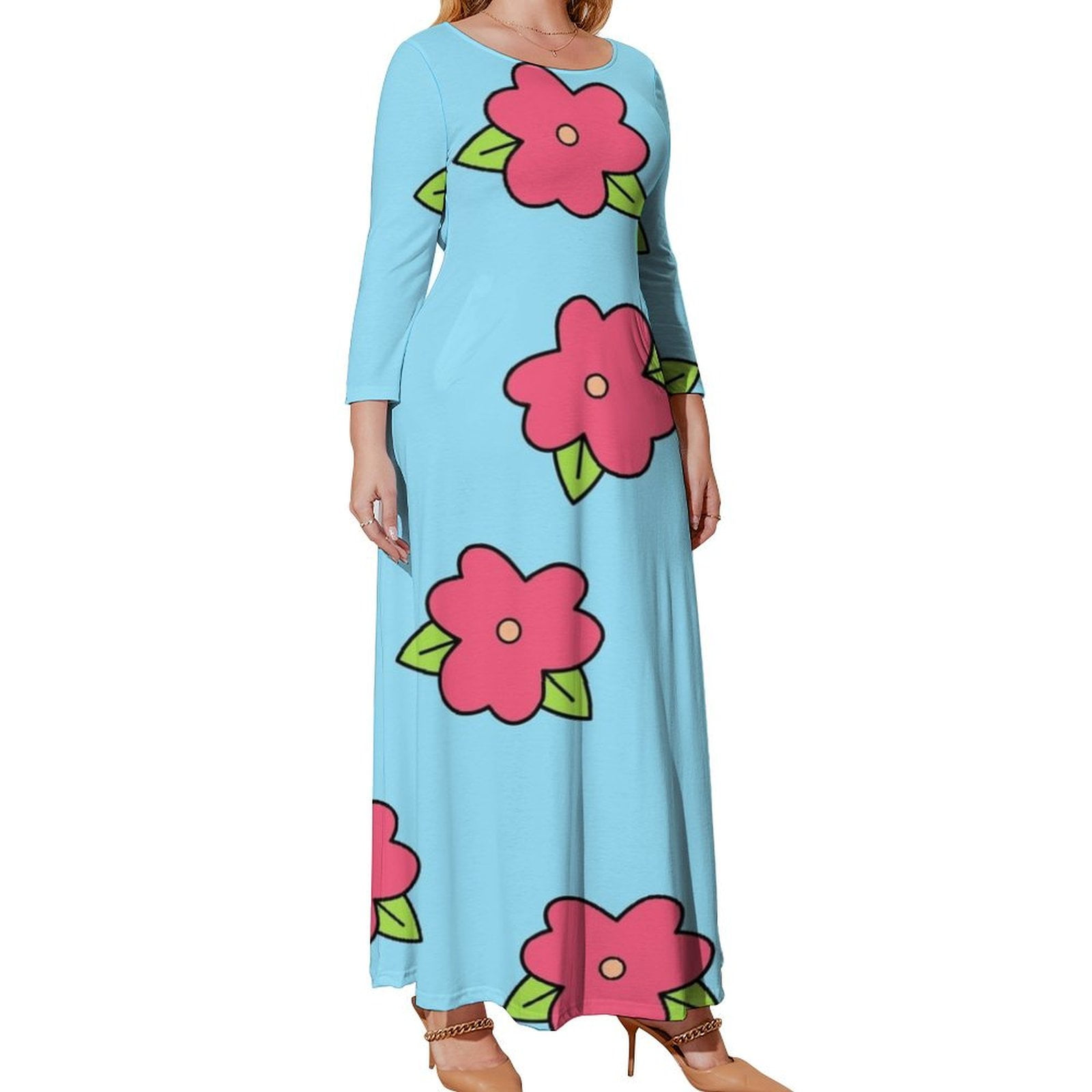 Homer's Hawaiian Muumuu Long Sleeved Dress sexy short dresses daring ...