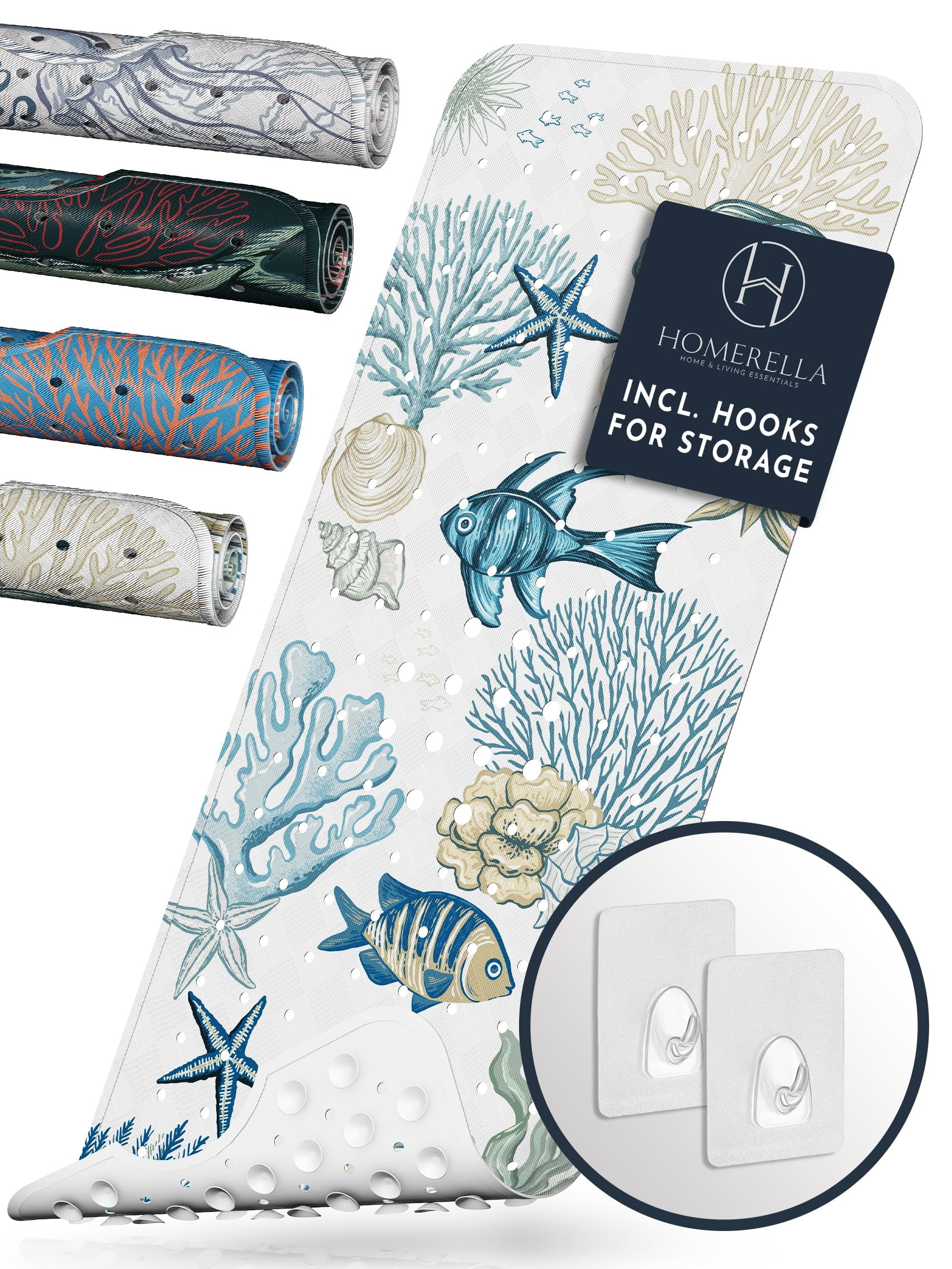 Homerella Baby Bath Tub Mat | Anti Mold Mildew Resistant Non Slip Kids ...