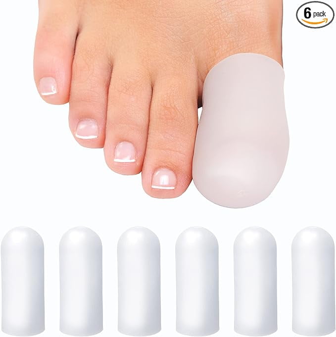 Homergy Original Soft Gel Toe Cap - 6 Big Toe Protectors for Women ...