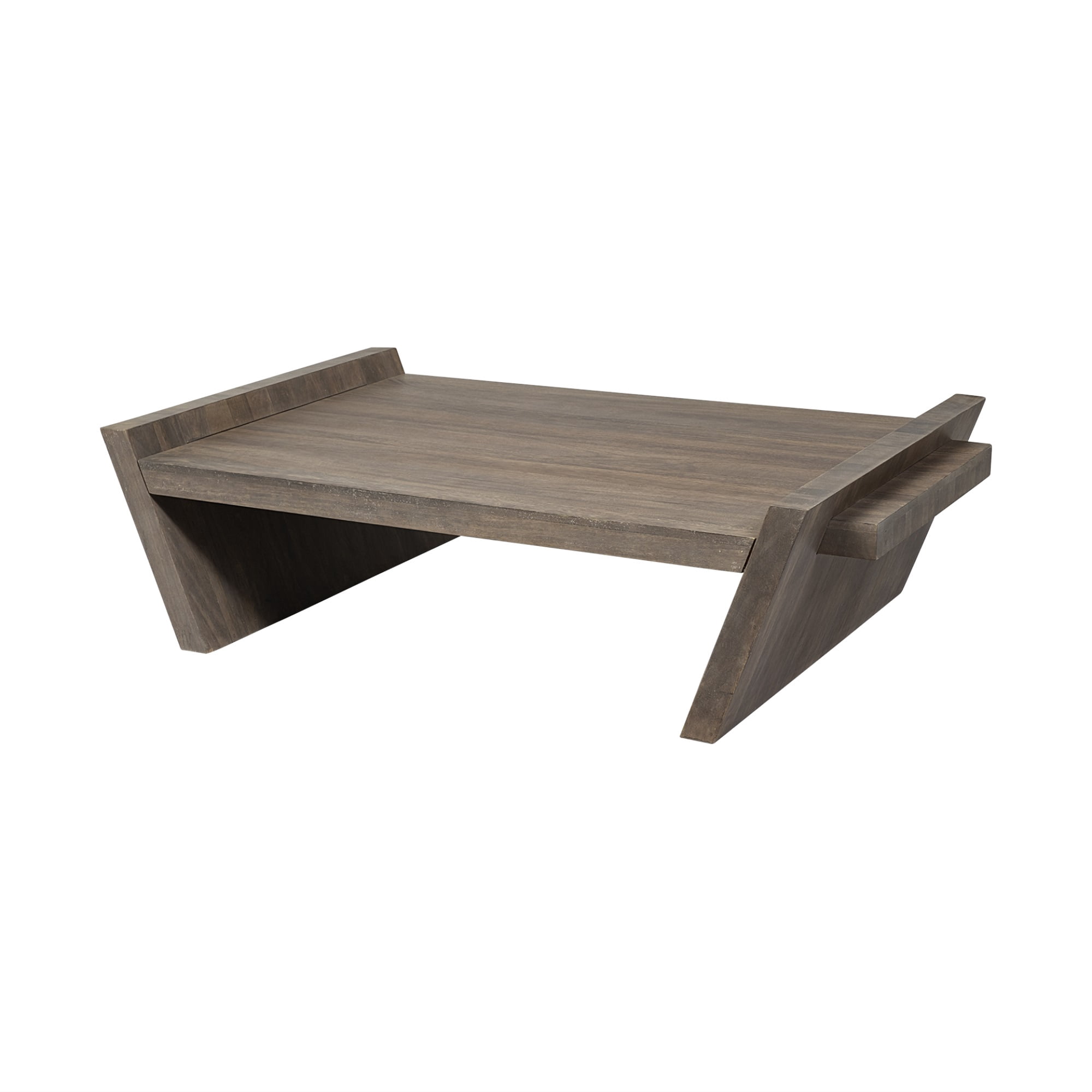 Homeroots 376302 Square Solid Wood Top & Base Coffee Table - Walmart.com