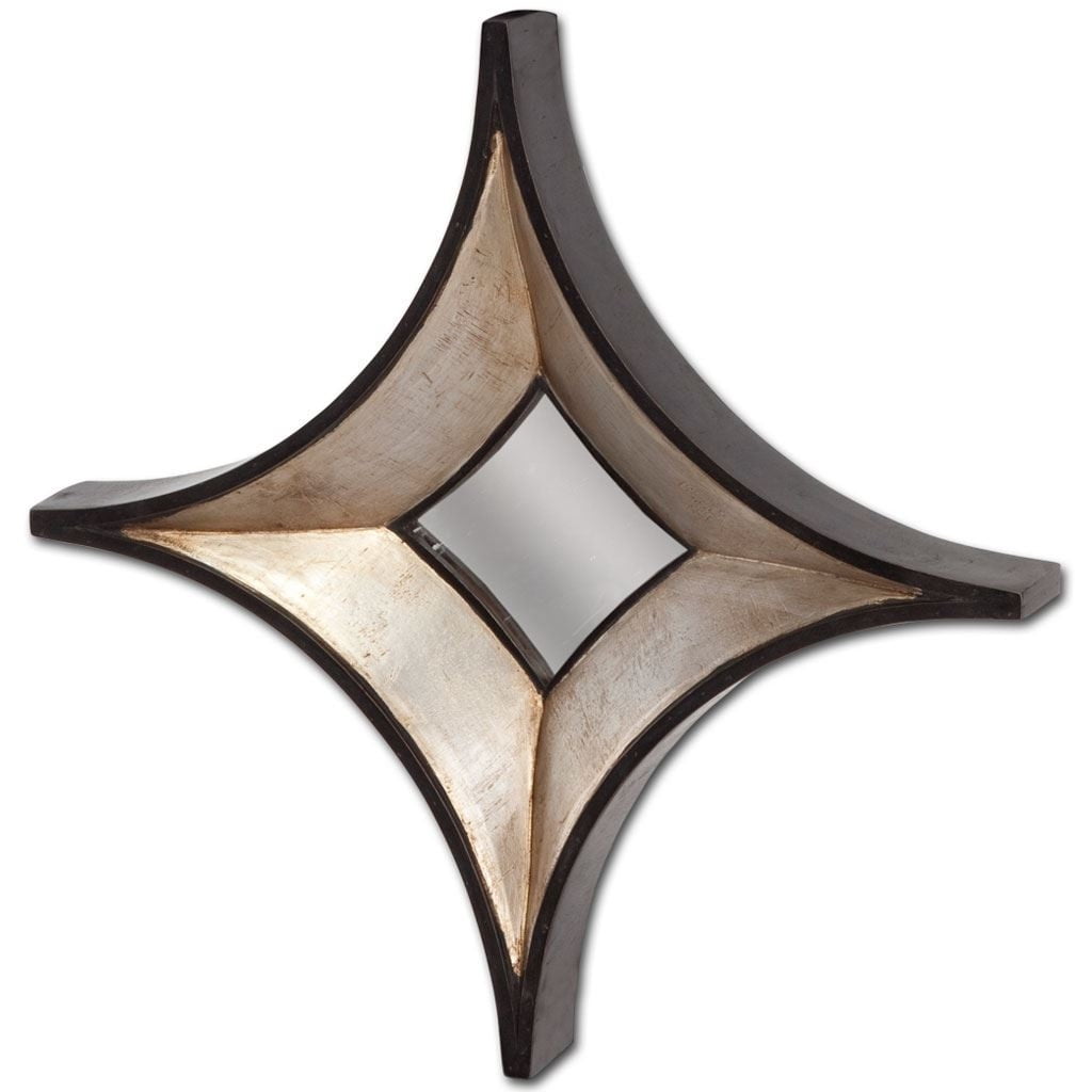 Homeroots Star Champagne Wood Frame Wall Mirror - Walmart.com