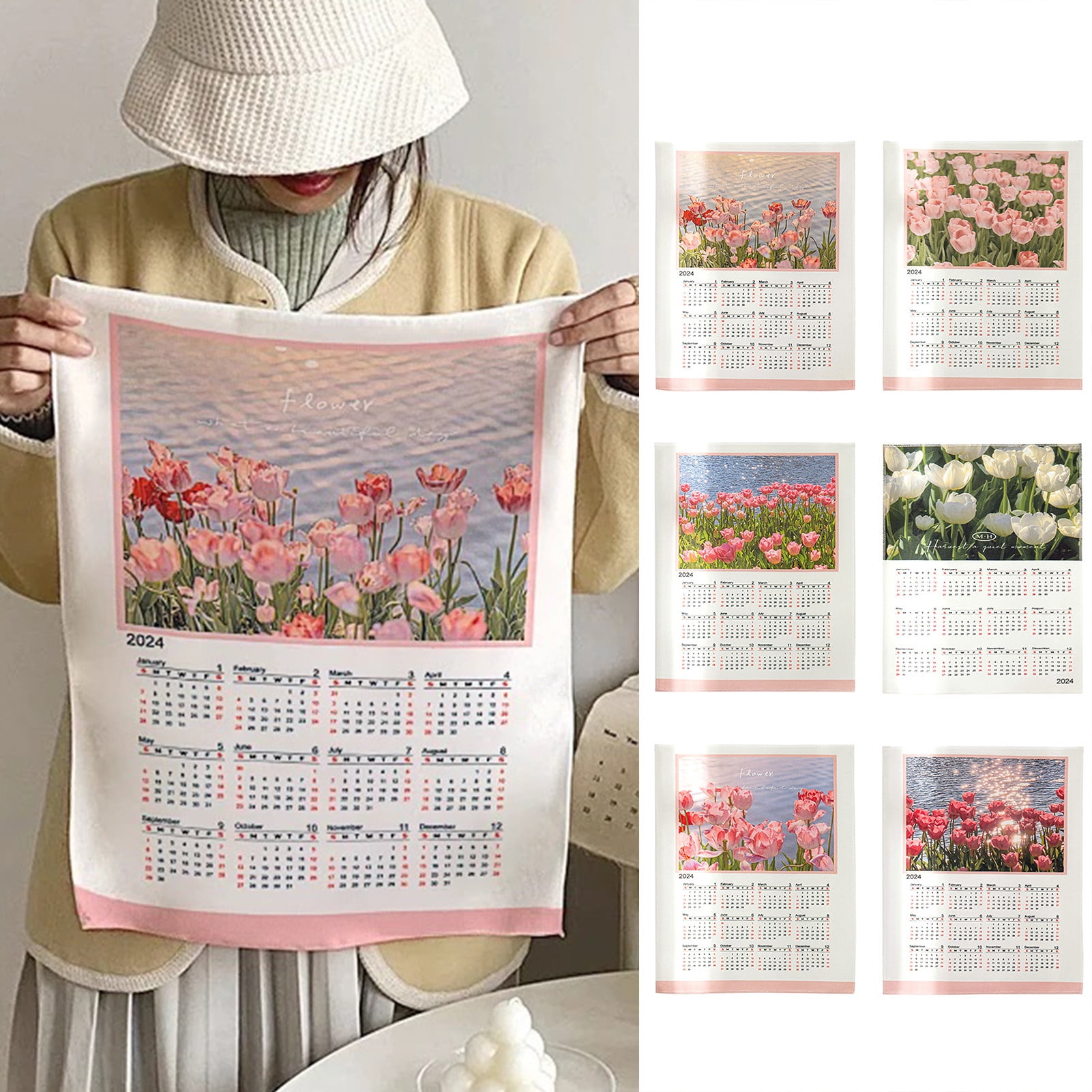 Homerr 2024 Calendar Hanging Cloth Calendar 2024 Calendar Hanging ...