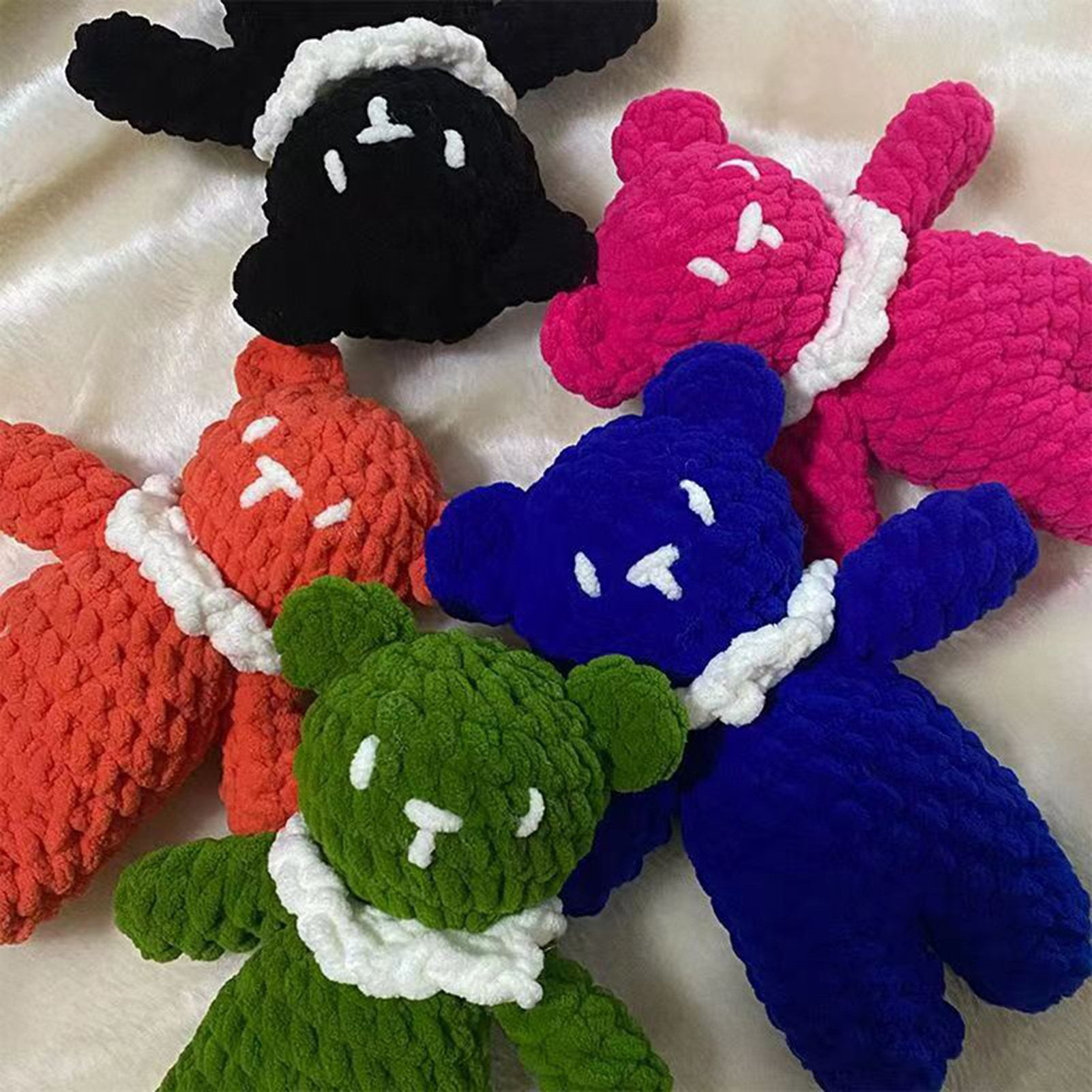 Homerr Crochet Bear Kit DIY Bear Knitting Kit DIY Crochet Bear Kit ...