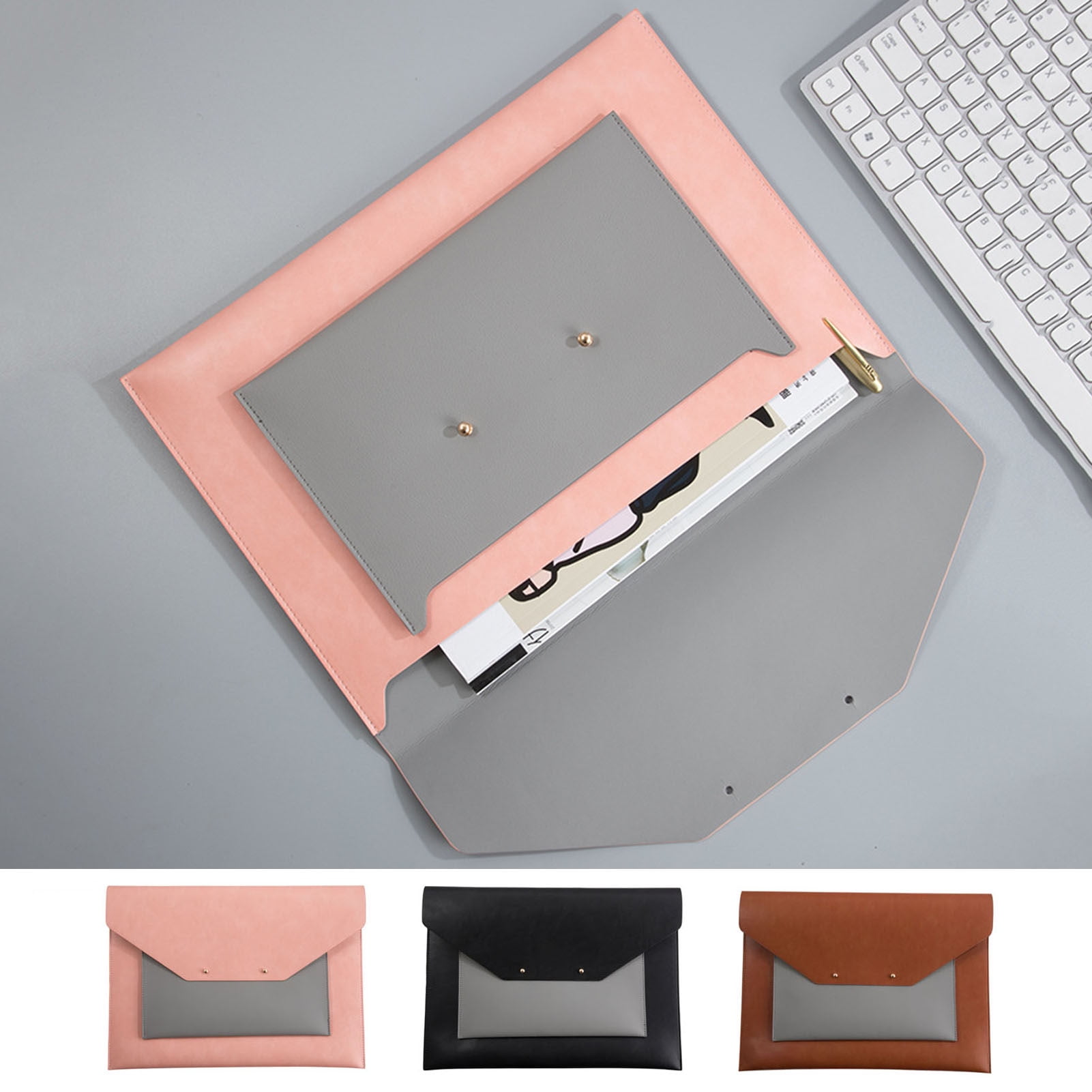 Homerr Document Pocket Document Folder Large Capacity File Holder ...