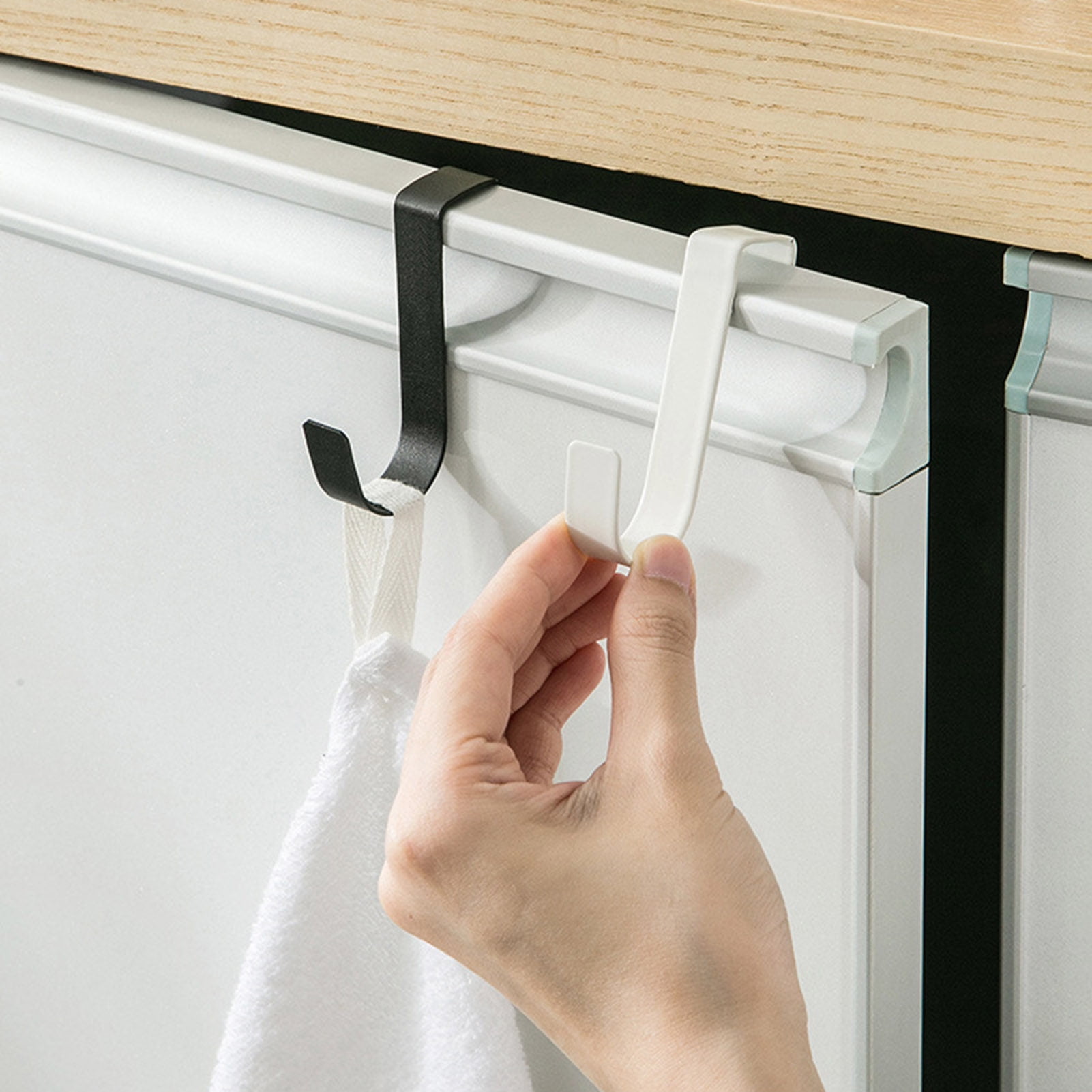Homerr Door Hook Small Door Hook 5Pcs Over The Door Hooks Punch free ...
