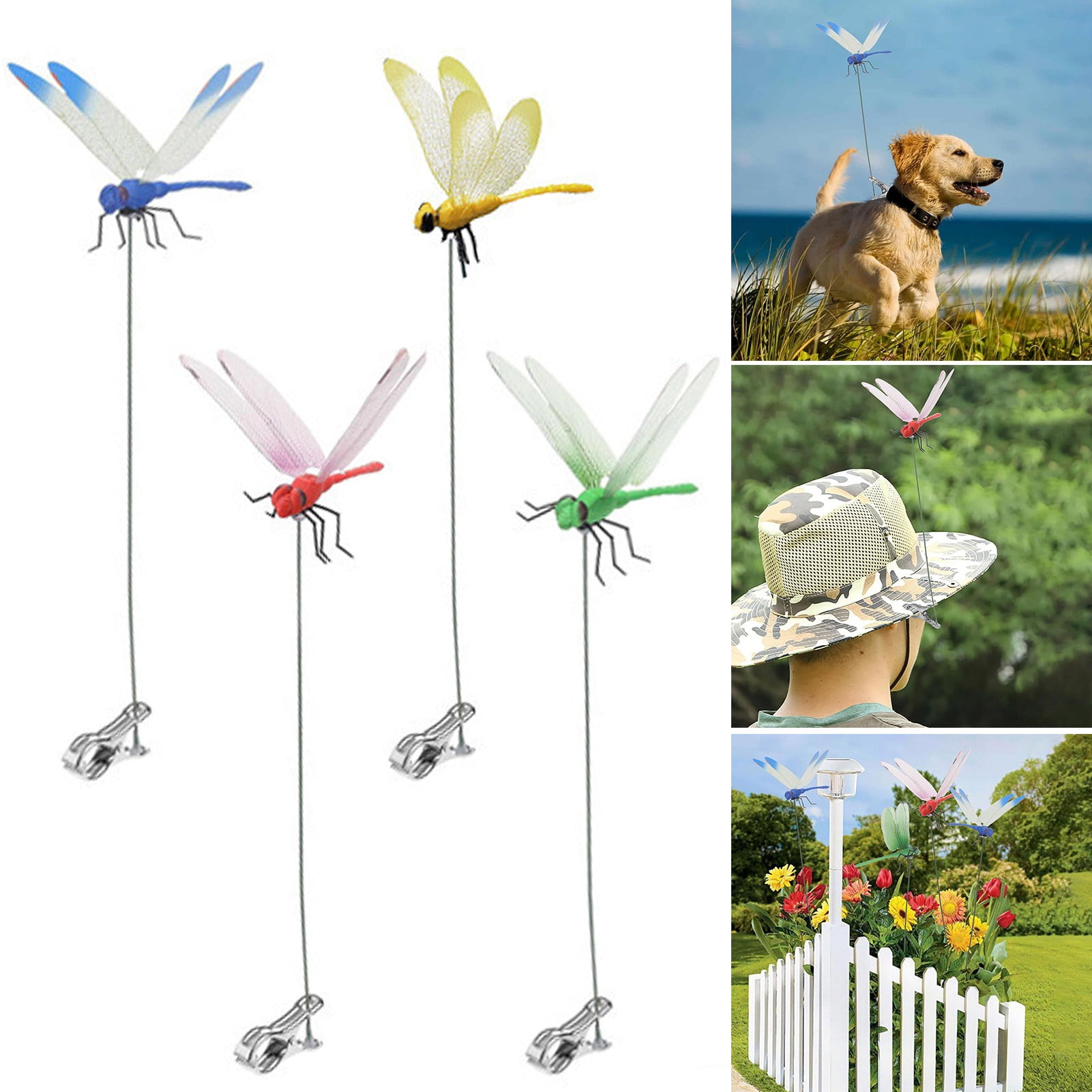 Homerr Fake Dragonfly Clip Strong Grip Dragonfly Clip Weather resistant ...