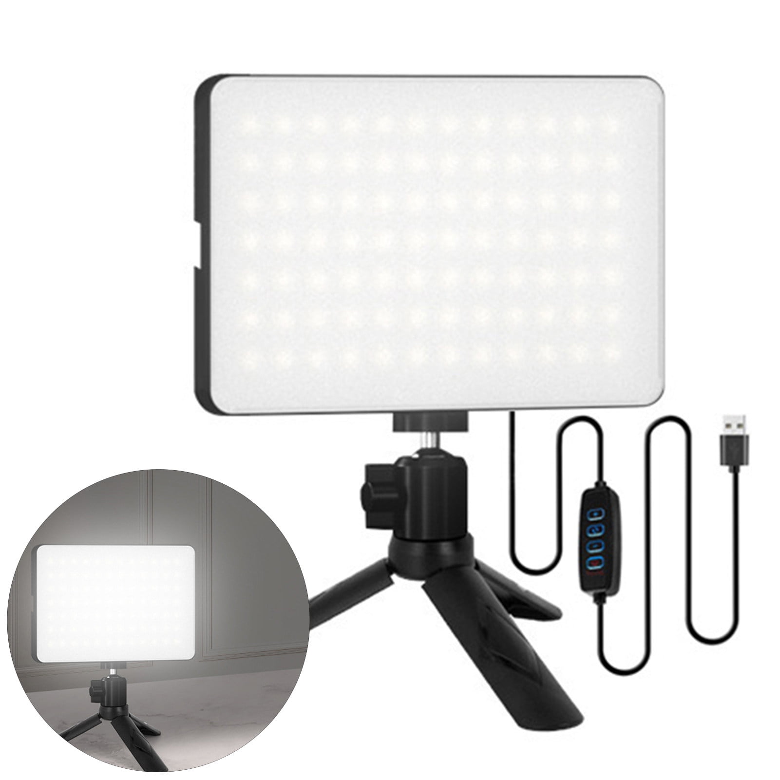 Homerr Fill Video Light Camera Light Fill Video Light 6 Inch 360 Degree ...