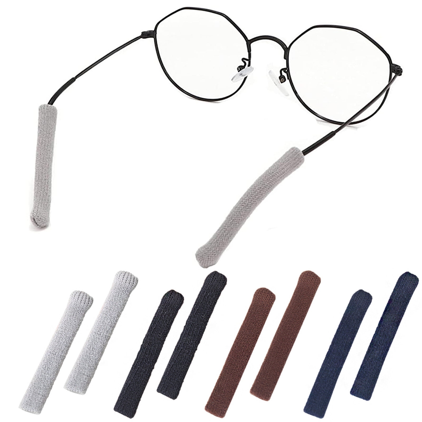 Homerr Glasses Temple Tips Sleeve Temple Tip Protectors For Glasses 3 Pair Eyeglasses Temple