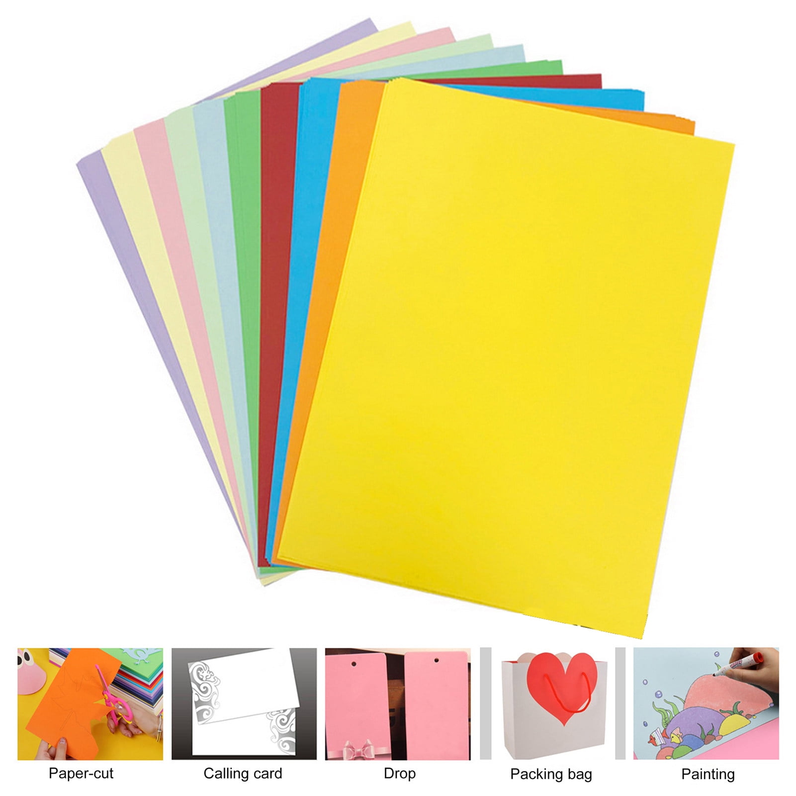 Homerr Manual Cardstock Papers Glossy Cardstock For Postcards 50Pcs ...