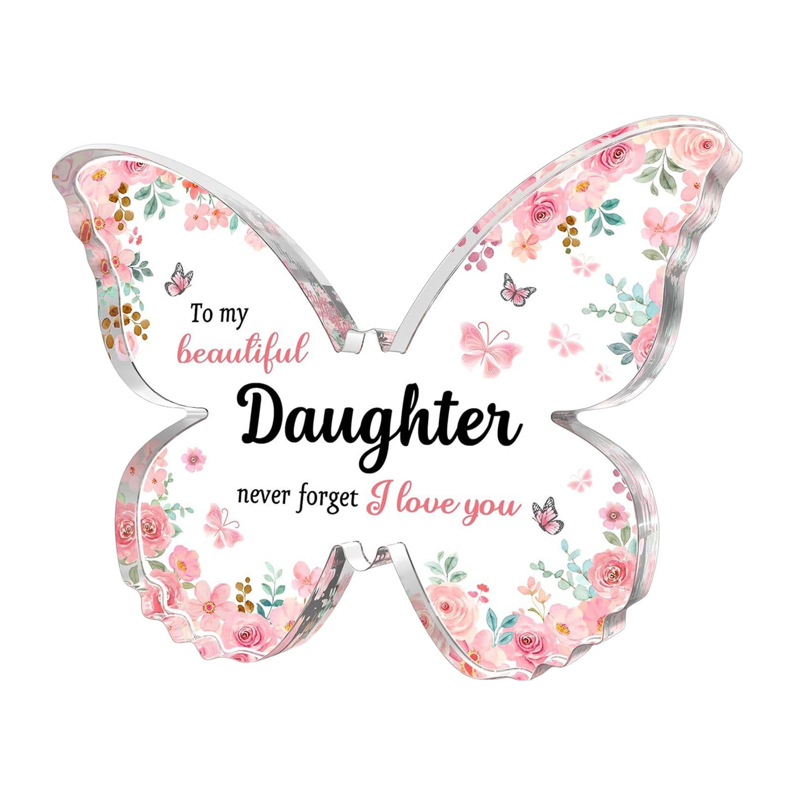 Homerr Mom Butterflies Plaque Acrylic Butterflies Plaque Mom Wife ...