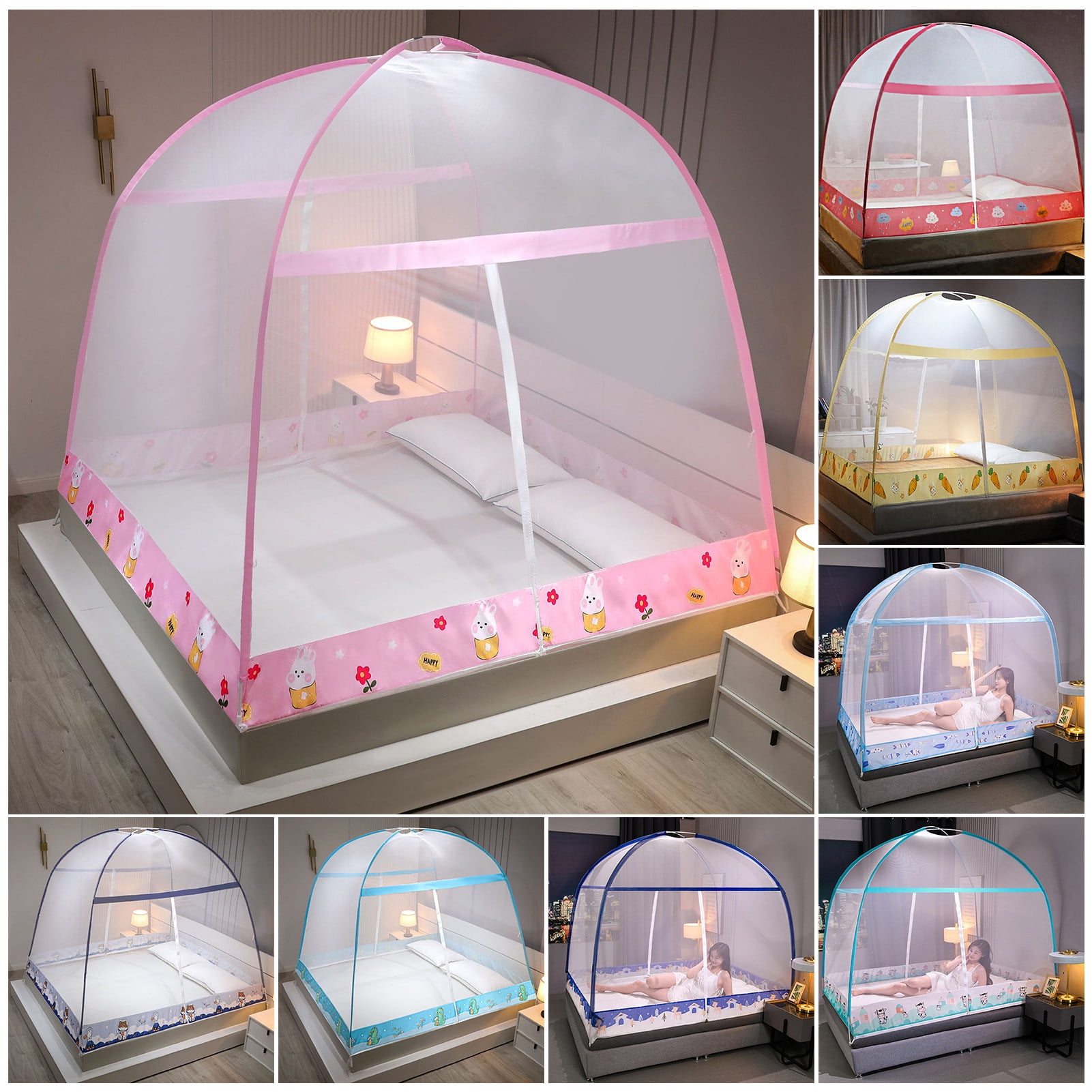 Homerr Mosquito Net Fully Enclosed Net Portable Folding Mosquito Net ...