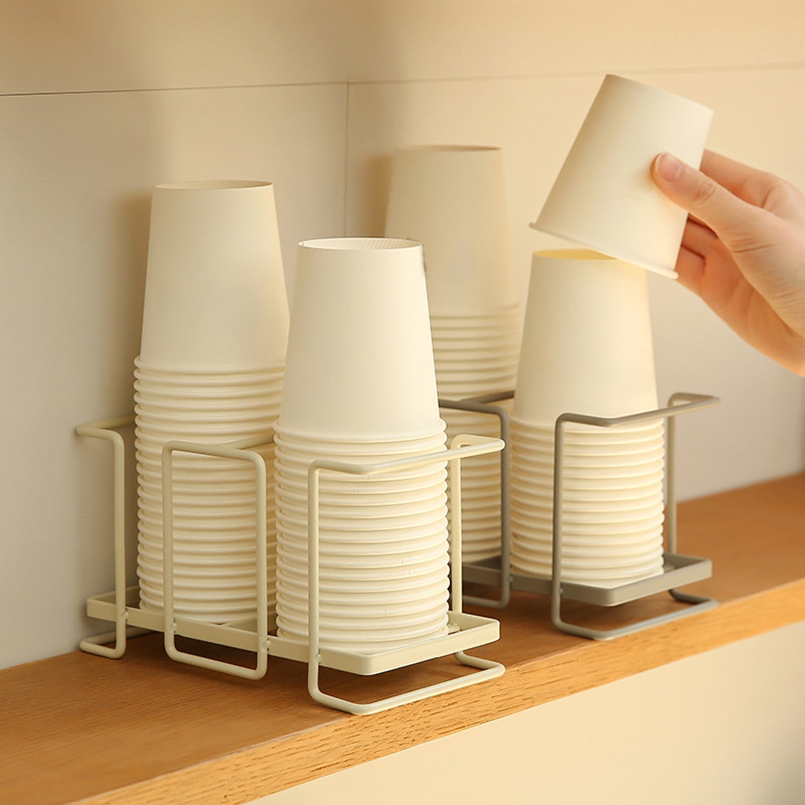 Homerr Paper Cup Storage Rack Heavy Duty Cup Holder Modern Single ...