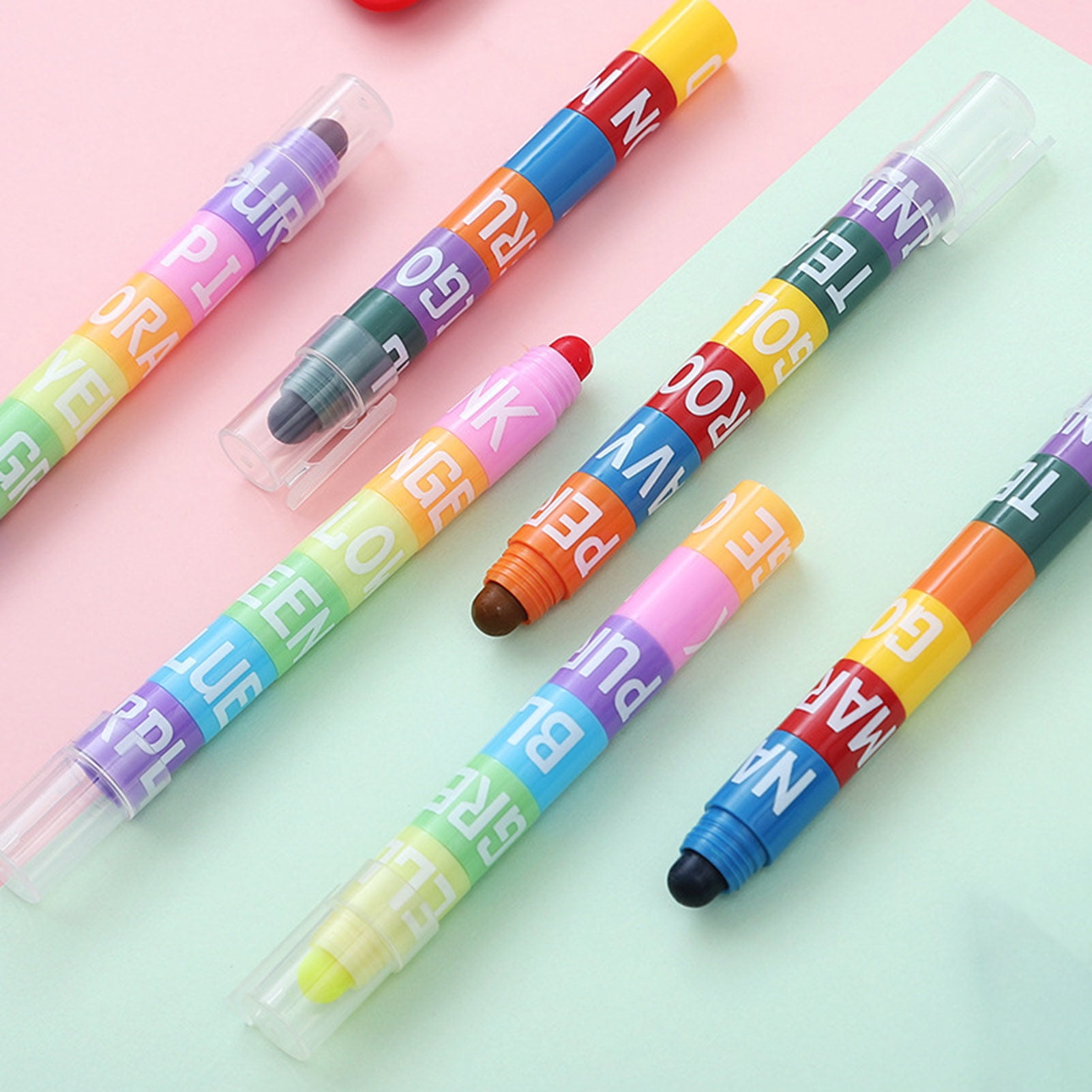 Homerr Round Tip Pen Highlighter Markers for Art Projects Quick-Drying ...
