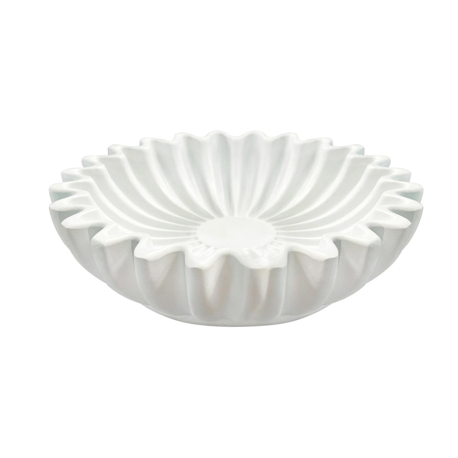 Homerr Ruffle Decorative Bowl White Ruffle Decorative Bowl Modern ...