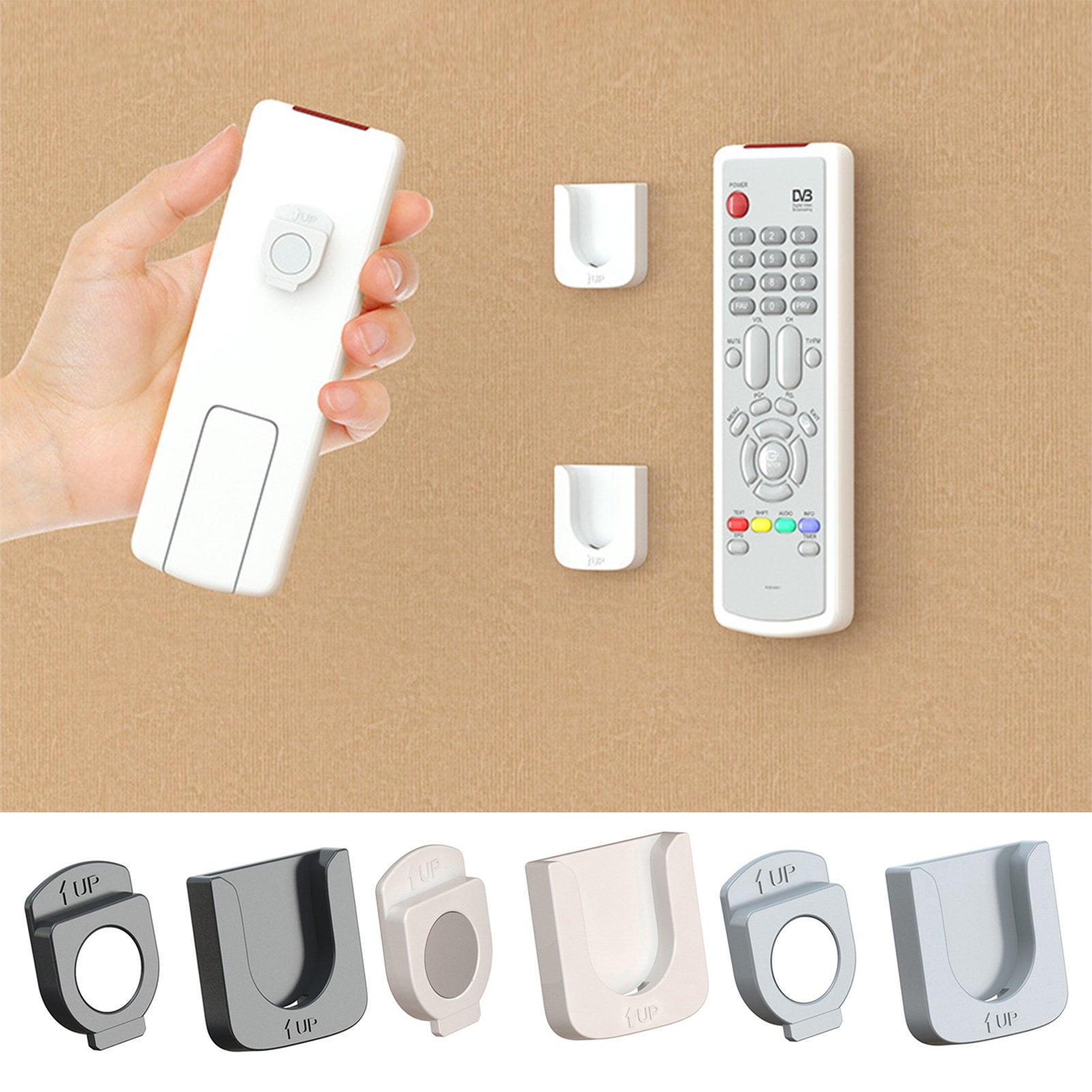 Homerr Wall Mount Remote Control Holder Remote Control Storage Hook No ...