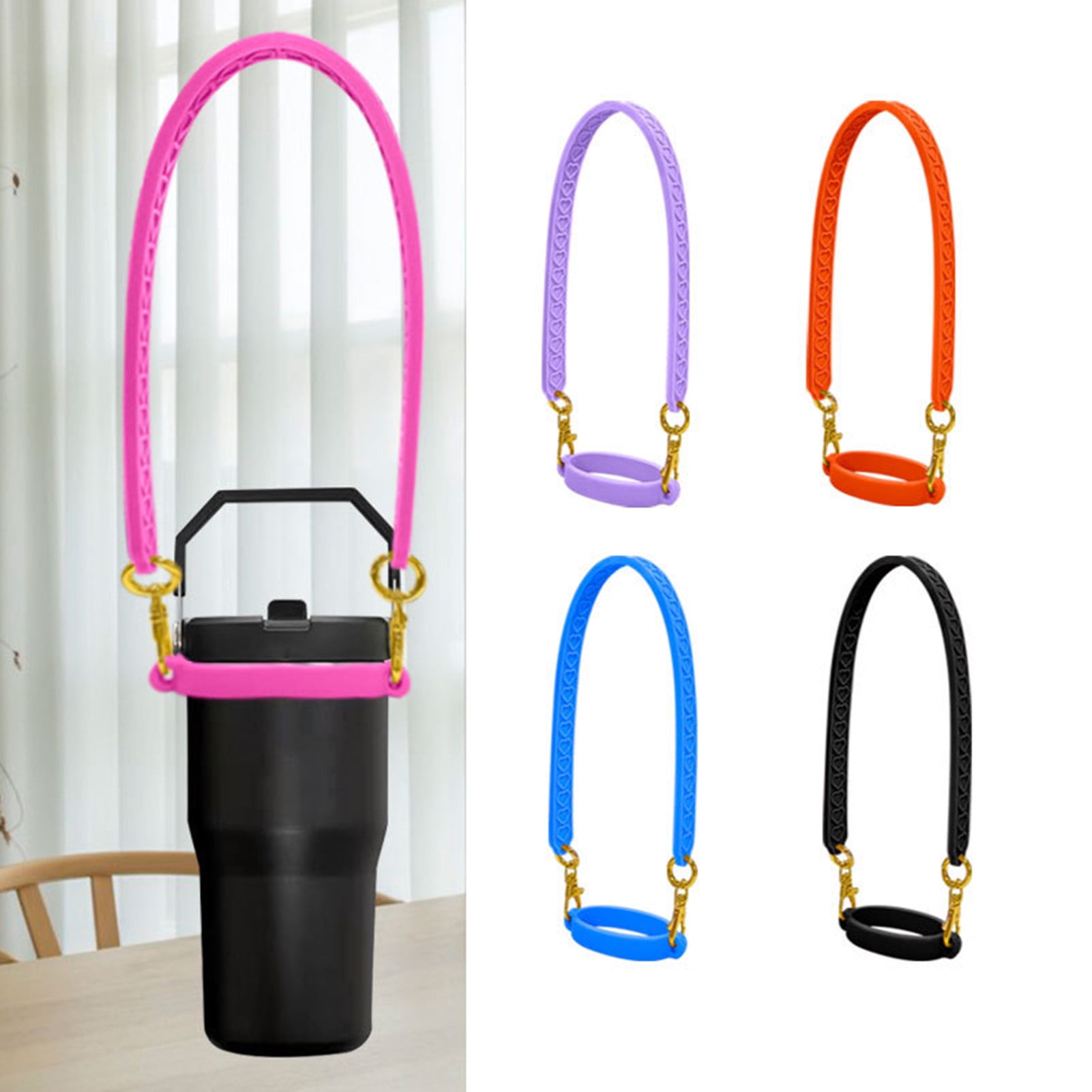 Homerr Water Bottle Handle Silicone Cup Holder Water Bottle Handle ...