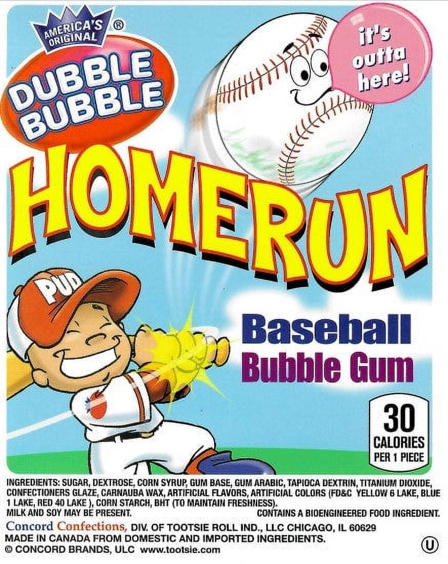Homerun Baseball Gum Balls 3 lb. Bulk Bag - Walmart.com