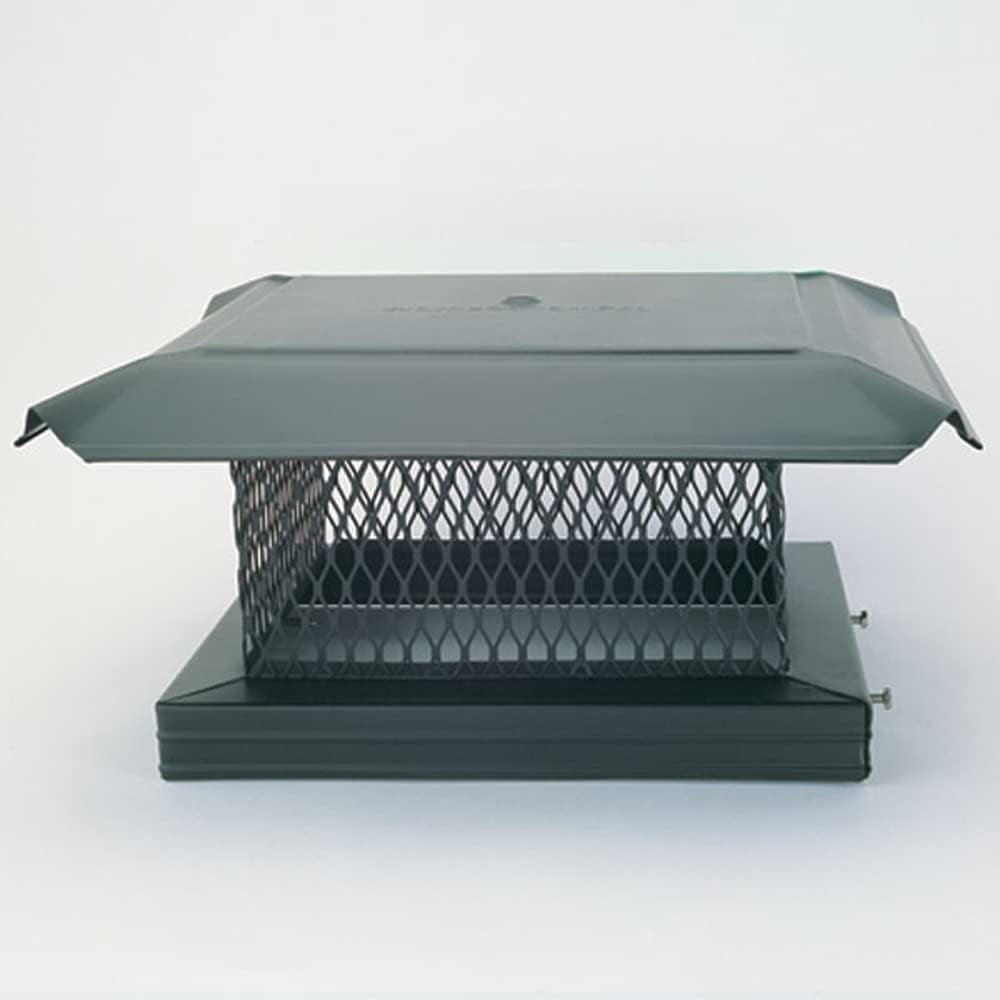 Homesaver Pro 13" x 13" Galvanized Single-Flue Chimney Cap 3/4" Mesh ...
