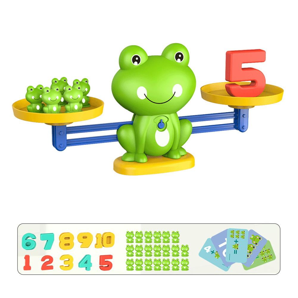 Homeschool Kindergarten Frog Scale Cards Balance Board Game ...