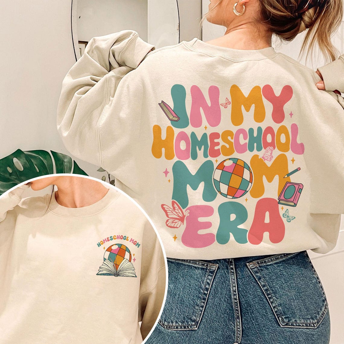 Homeschool Mom Sweatshirt, In My Homeschool Mom Era Crewneck ...