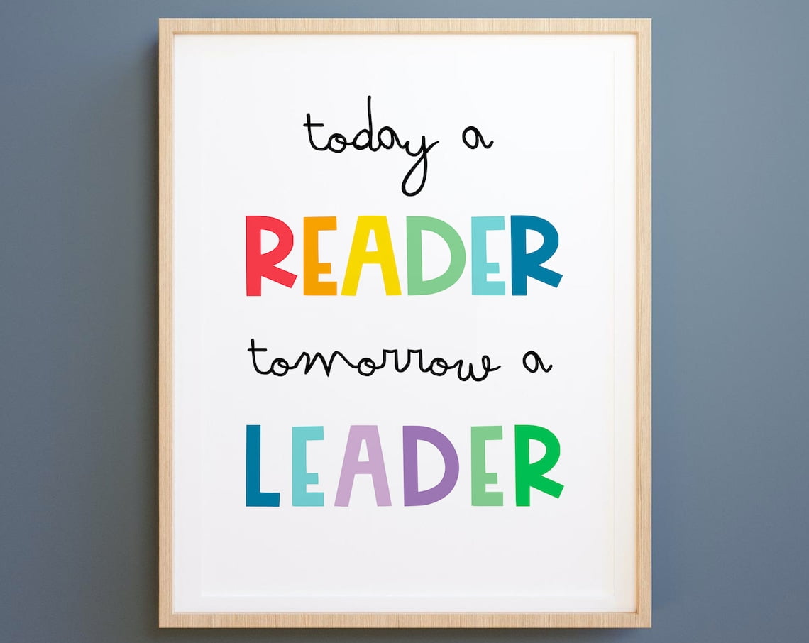 Homeschool Sign, Homeschool Classroom, Today A Reader Tomorrow A Leader ...