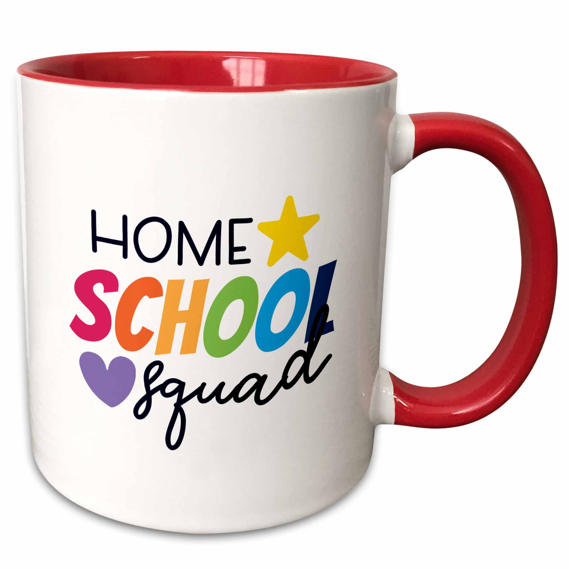 3drose, Homeschool Squad, 15oz Two-tone Red Mug - Walmart.com