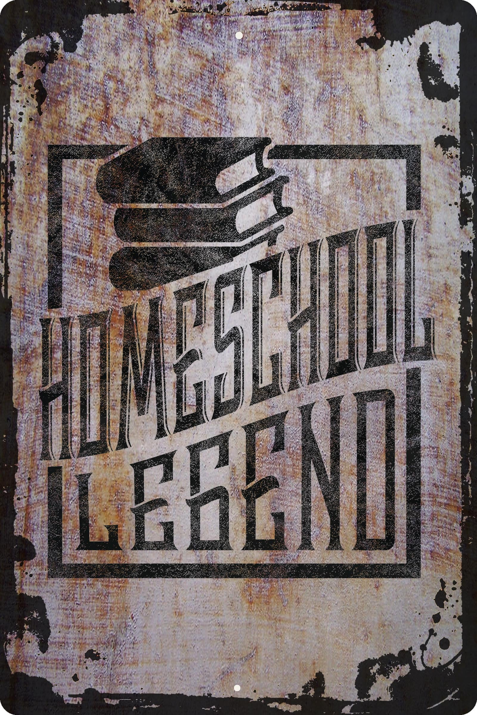 Homeschool legend fancy books home school education learn Beige Wall ...