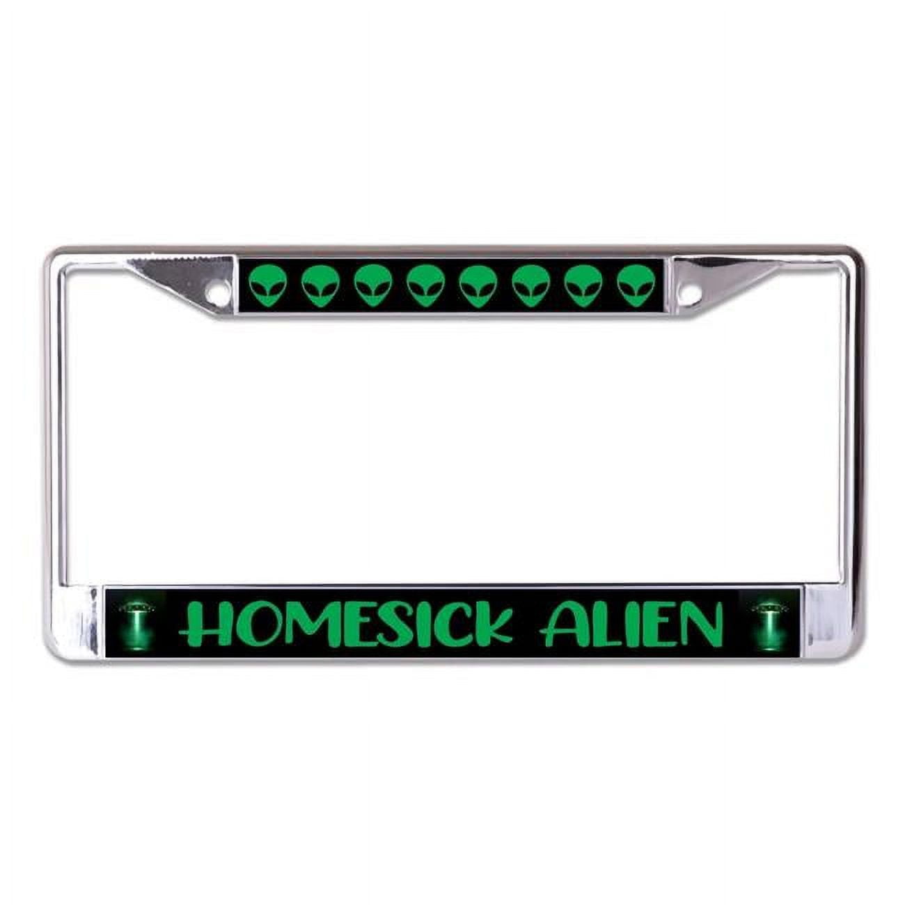 Homesick Alien Chrome License Plate Frame - Walmart.com