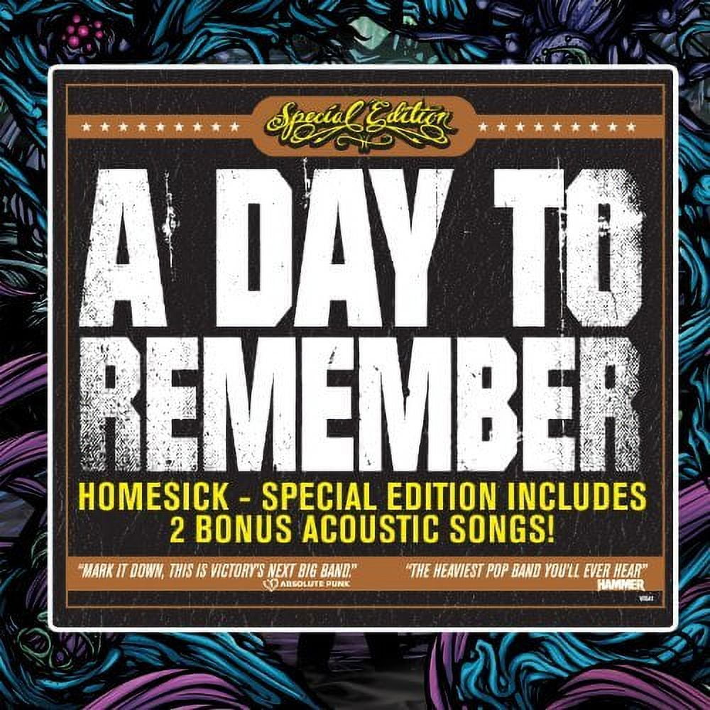 Pre-Owned Homesick [Bonus Tracks] by A Day to Remember (CD, 2009) - Walmart.com