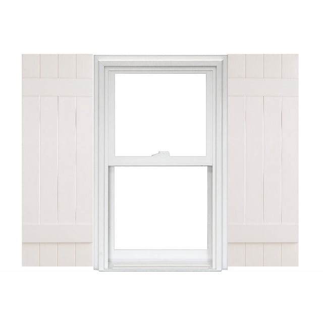 Homeside 4 Board and Batten Joined Vinyl Shutters (1 Pair) - Walmart ...
