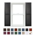 Homeside Open Louver Vinyl Shutters (1 Pair) - Walmart.com