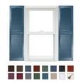 Homeside Open Louver Vinyl Shutters (1 Pair) In Stock Now - Walmart.com