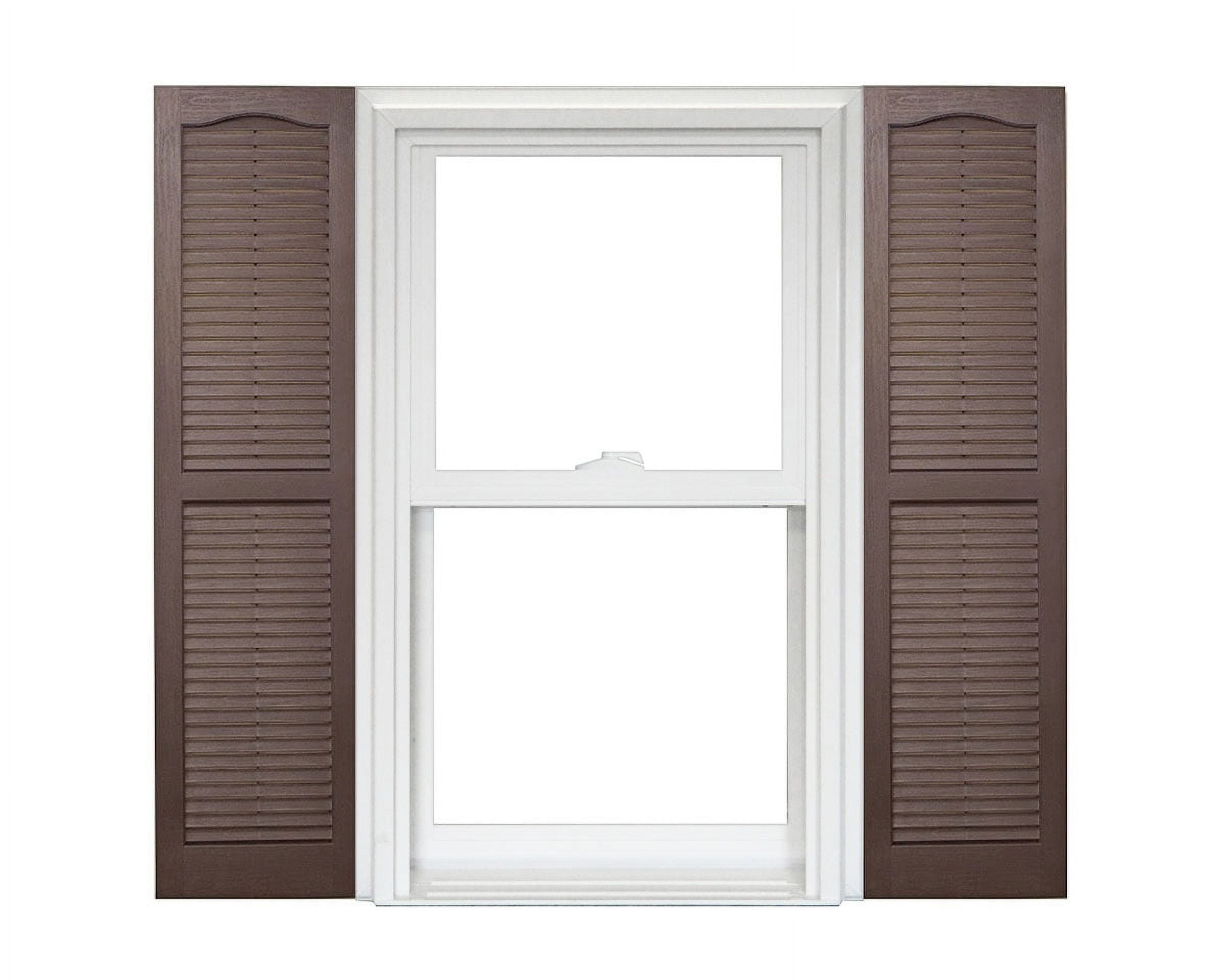 Homeside Open Louver Vinyl Shutters (1 Pair) - Walmart.com
