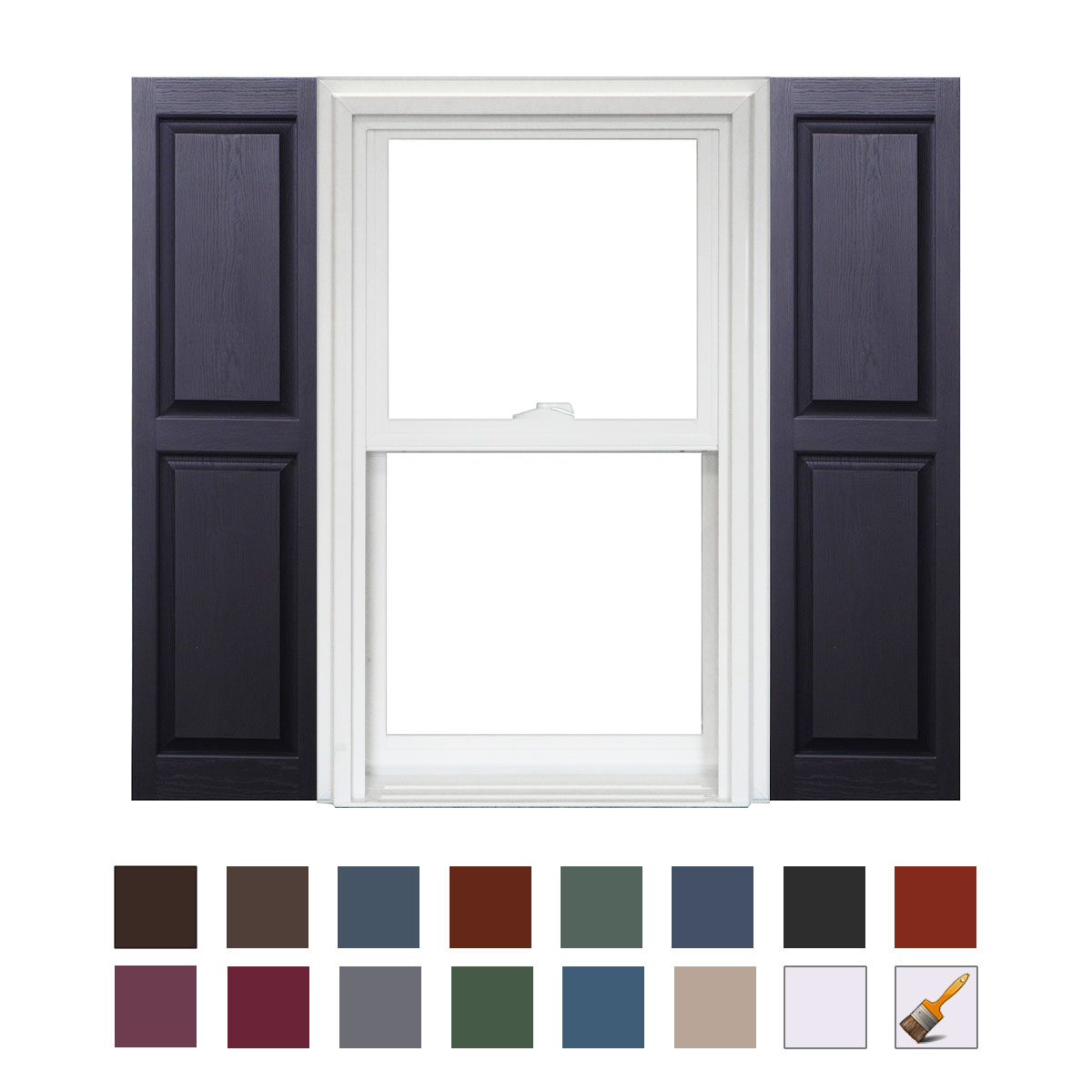 Perfect Shutters IR521571004 Premier Raised Panel Exterior Decorative ...