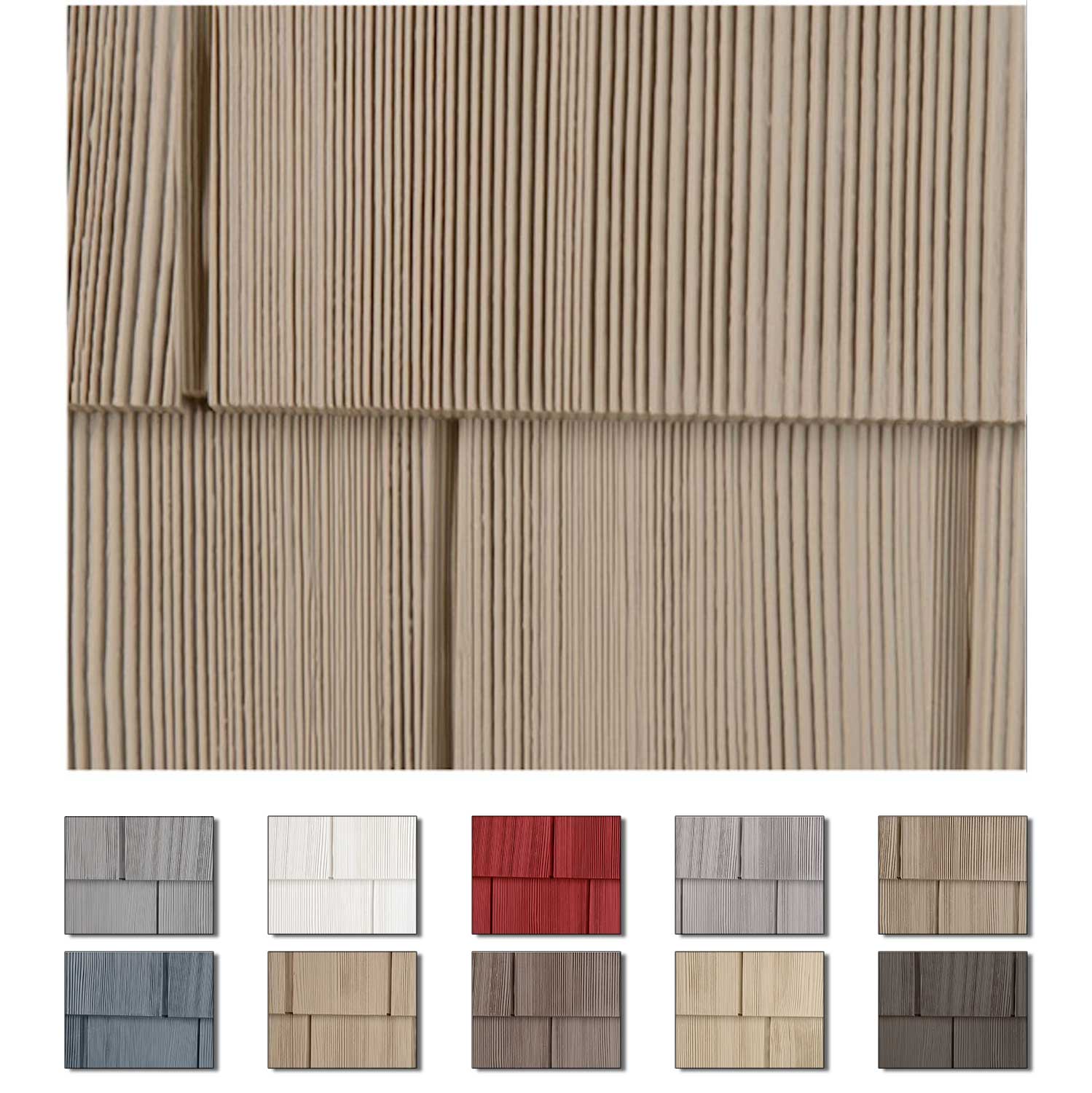 Cedar Impressions Double 7in. Straight Edge Perfection Shingles Siding ...