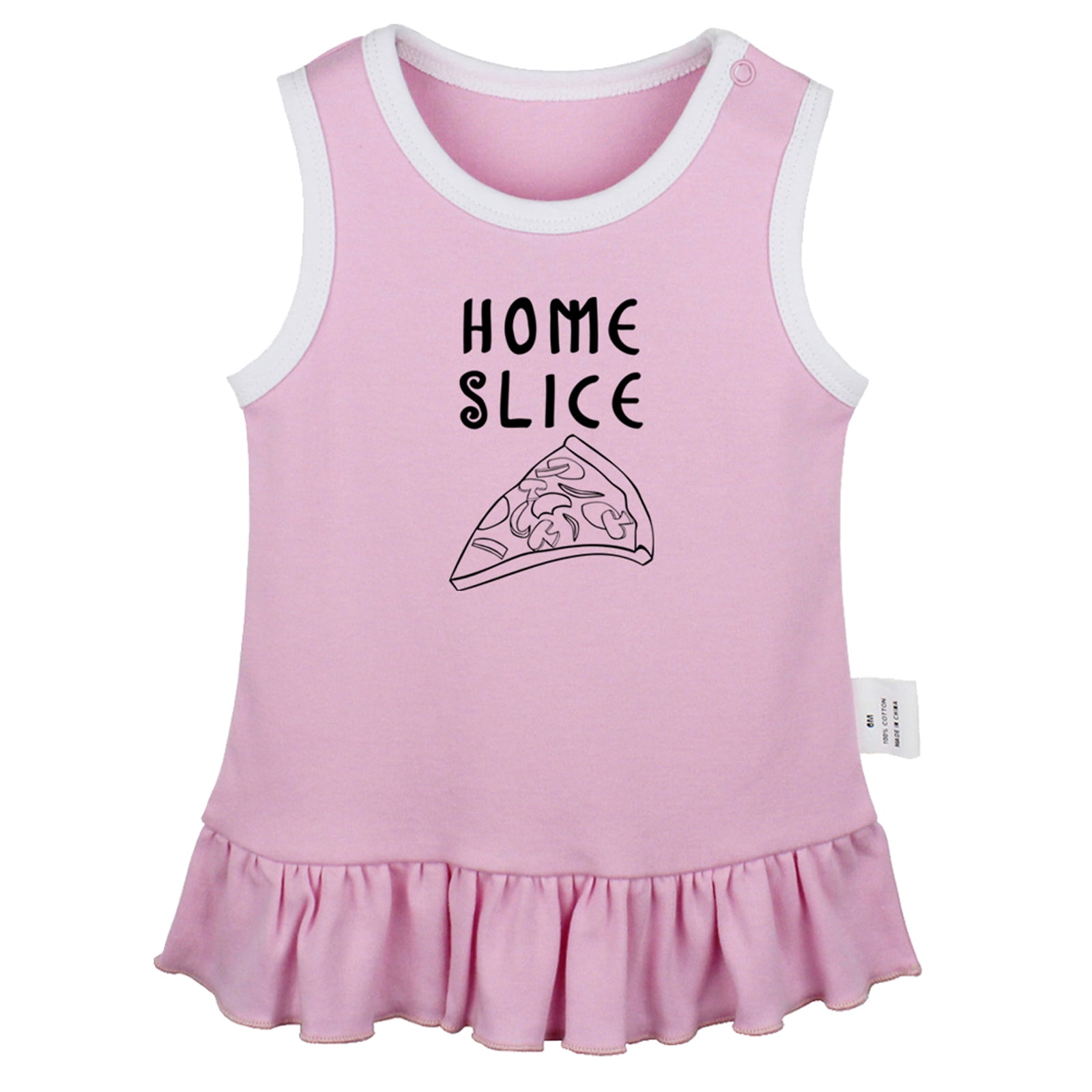 Homeslice Pizza Funny Dresses For Baby, Newborn Babies Skirts, Infant ...