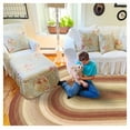 Homespice Barcelona Oval Country Rug and Red Braided Rugs 4x6', Your ...