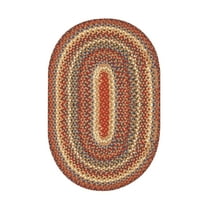 Homespice - Log Cabin Step Country Braided Rug, a Luxury Rustic Area ...