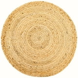 Homespice Circa Handspun Jute Braided Rugs 4' Round, A Reversible ...