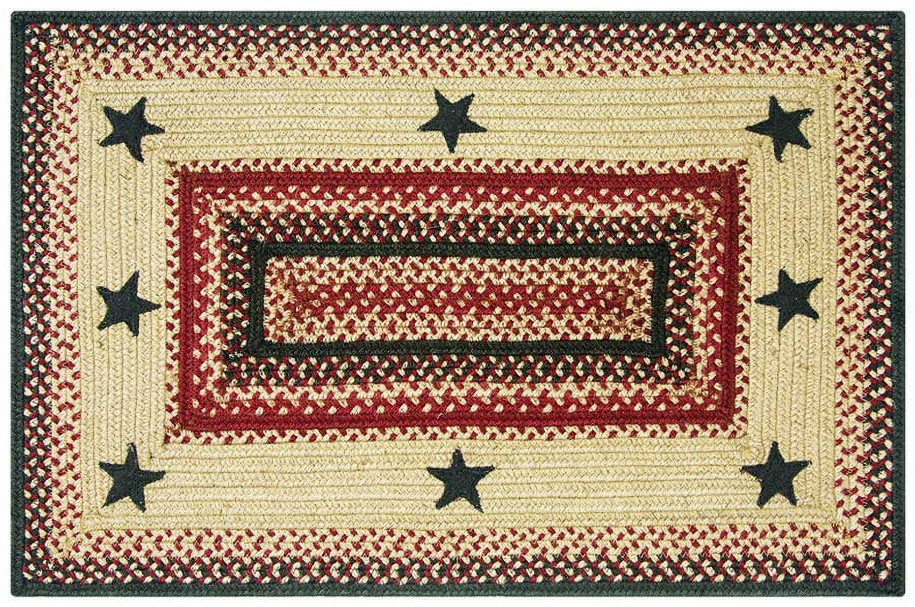 Homespice Decor 516770 8 x 10 ft. Primitive Star Lancaster Jute ...