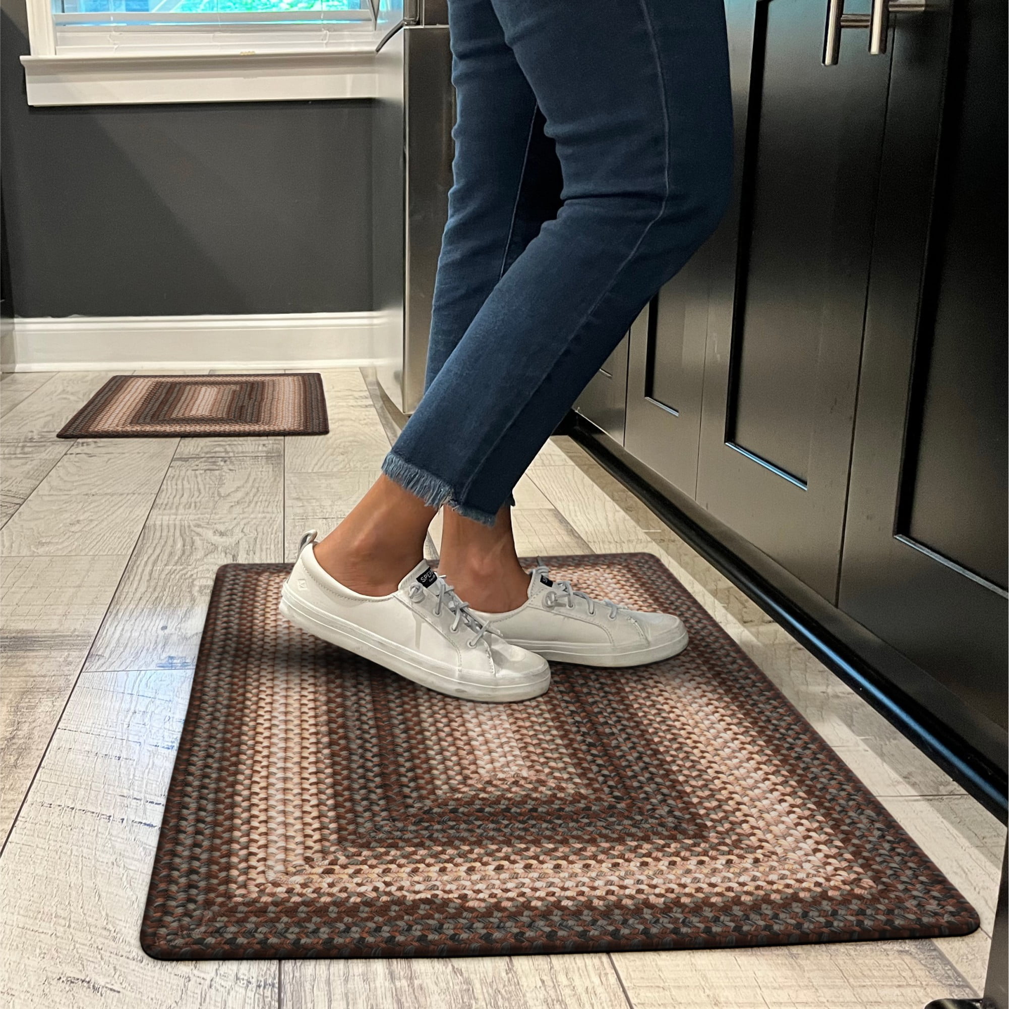 Homespice Driftwood Small Braided Rug for Kitchen 27x45", Your Rustic ...